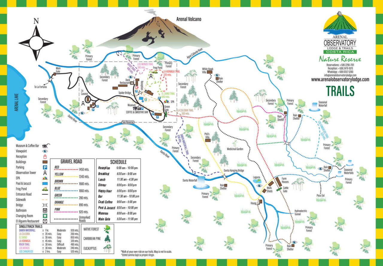 Property Map | Arenal Observatory Lodge & Trails